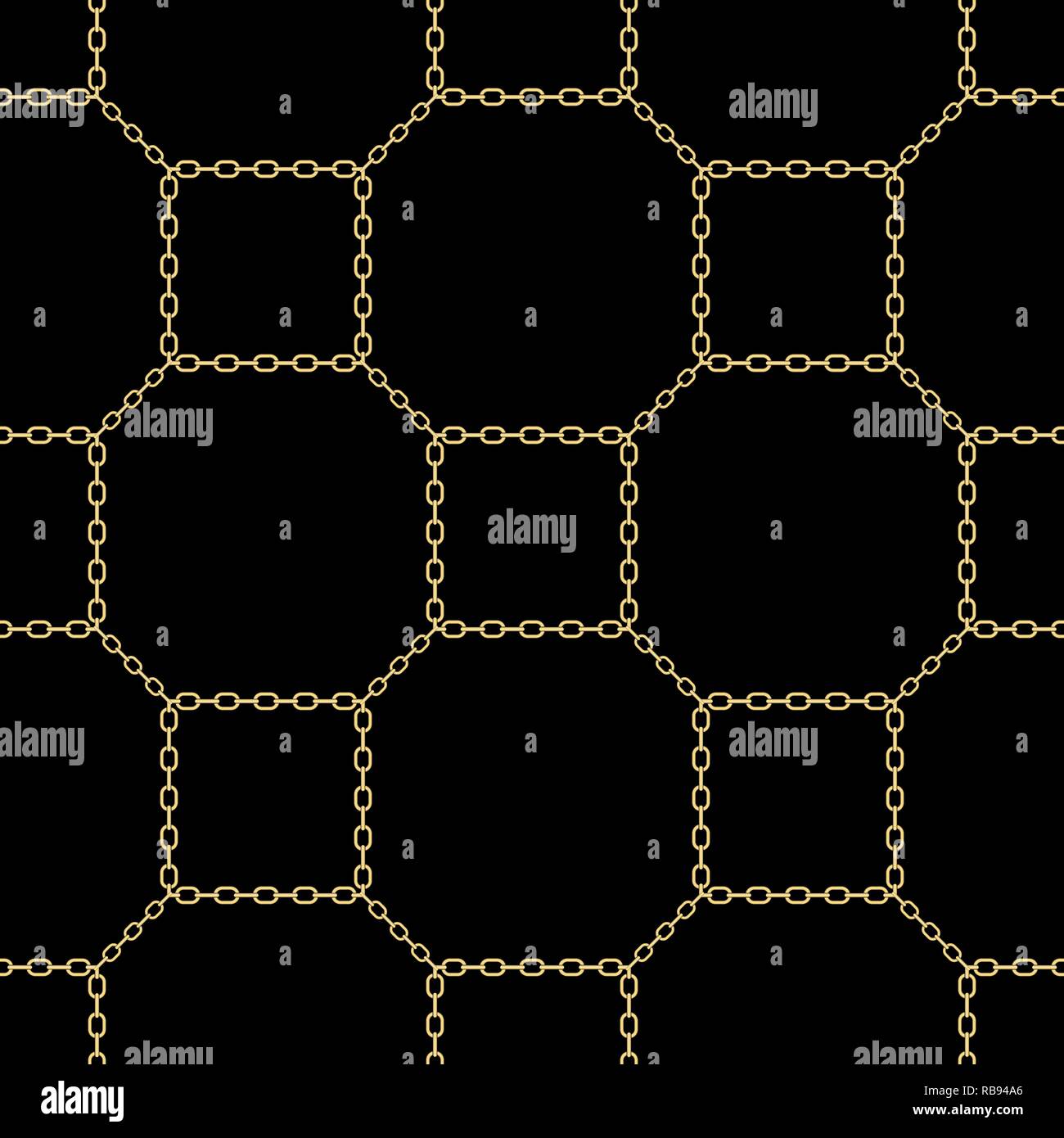 Gold square link chain hi-res stock photography and images - Alamy