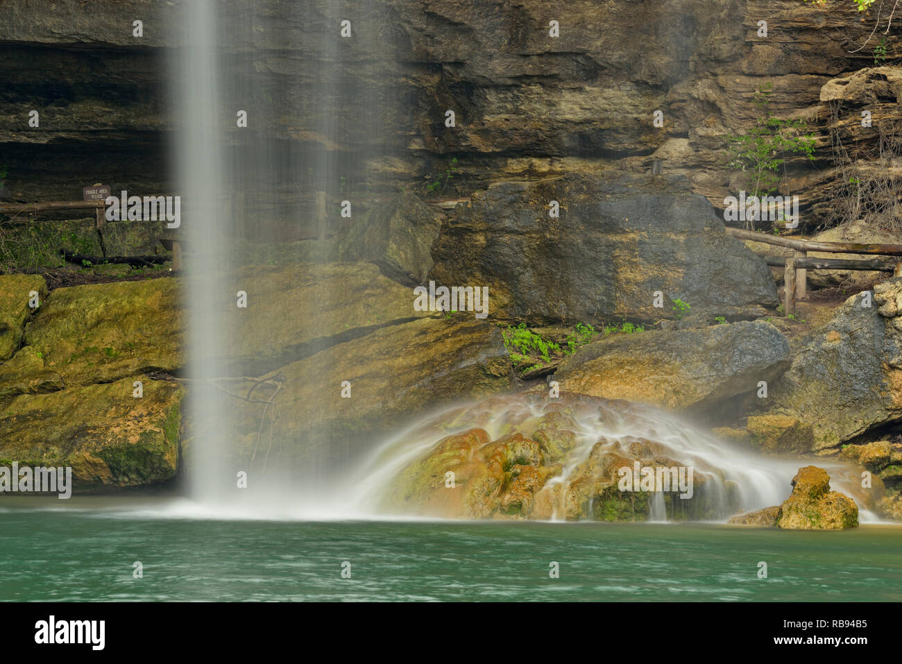 Hamilton Creek Waterfall and Hamilton Pool, Hamilton Pool Preserve ...