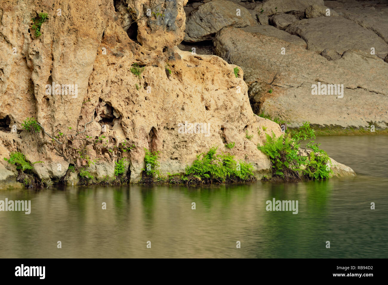 Reflection in Hamilton Pool, Hamilton Pool Preserve Travis County Parks ...