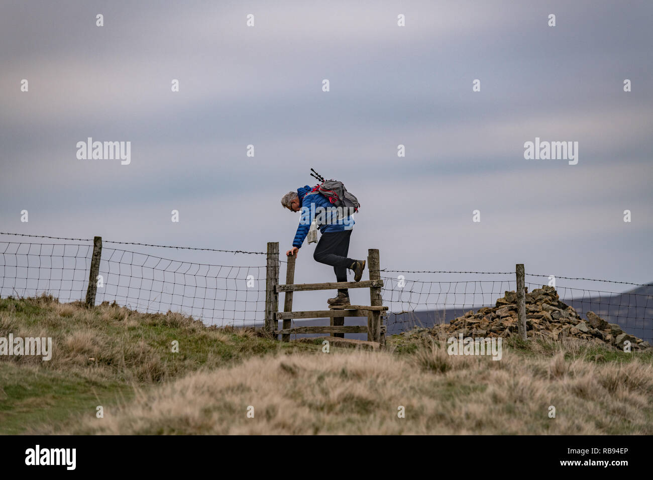 walker climbing style Stock Photo - Alamy