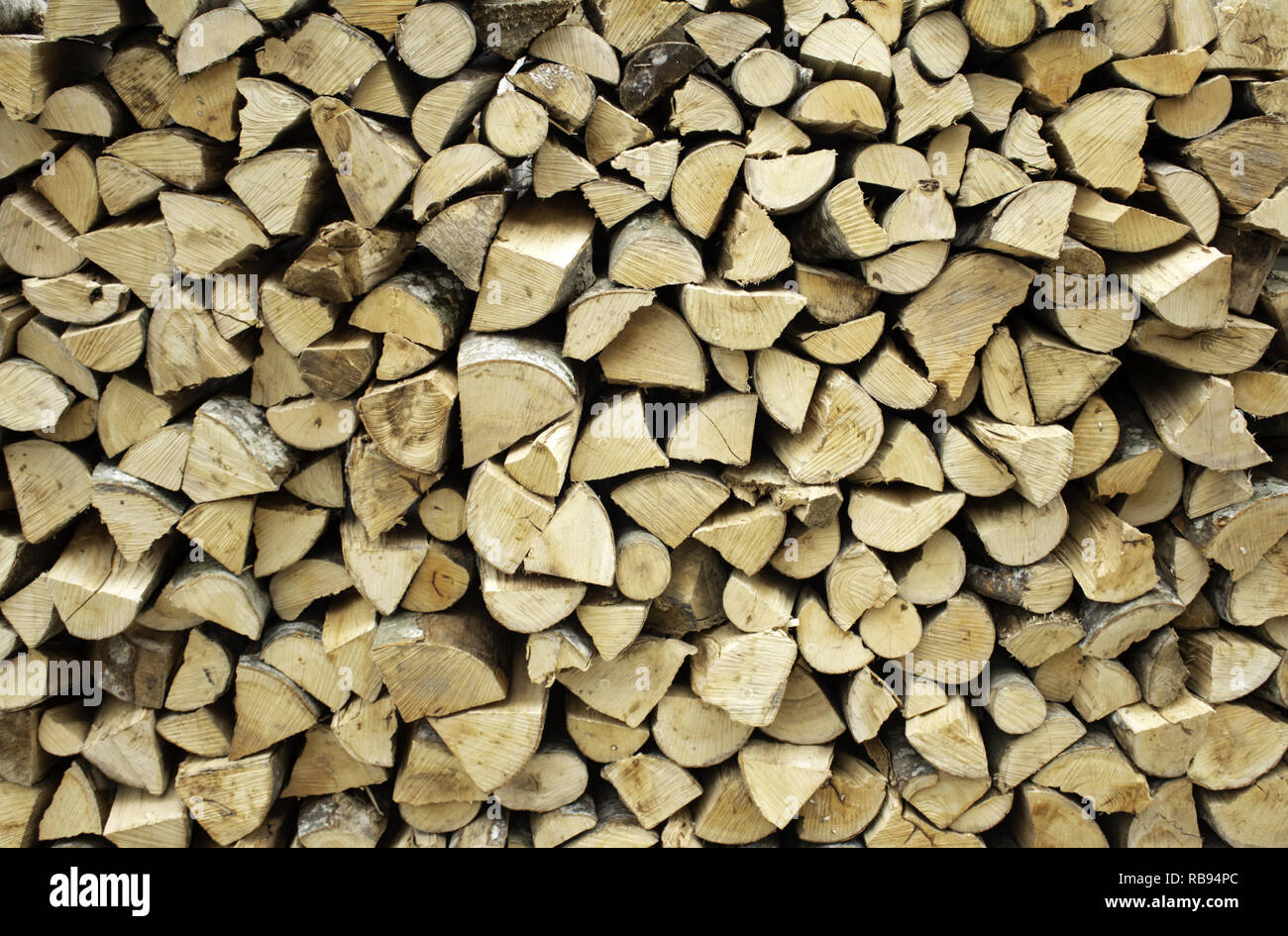 Stacked wood logs for firewood, nature and recycling Stock Photo - Alamy