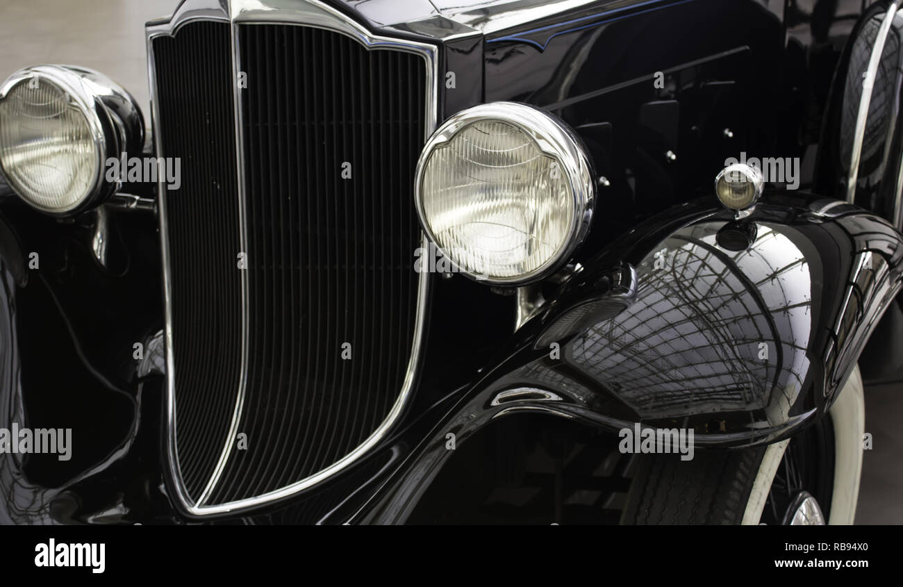 Old collection car, detail of old transport of the last century Stock ...