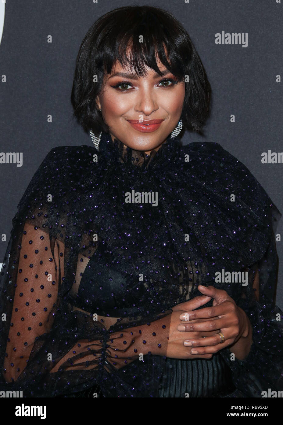 BEVERLY HILLS, LOS ANGELES, CA, USA - JANUARY 06: Actress Kat Graham ...