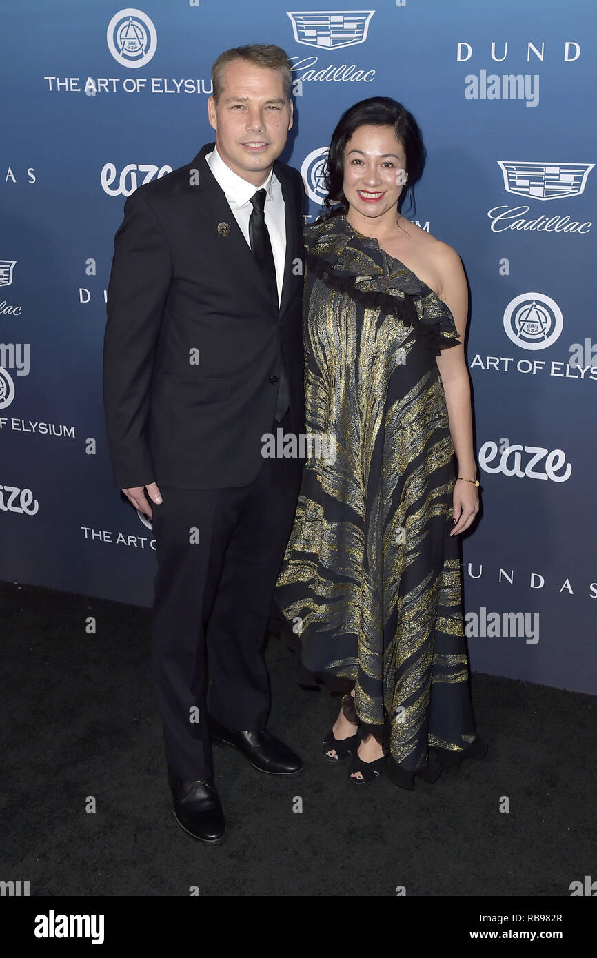 Los Angeles, California. 5th Jan, 2019. Shepard Fairey and Amanda ...