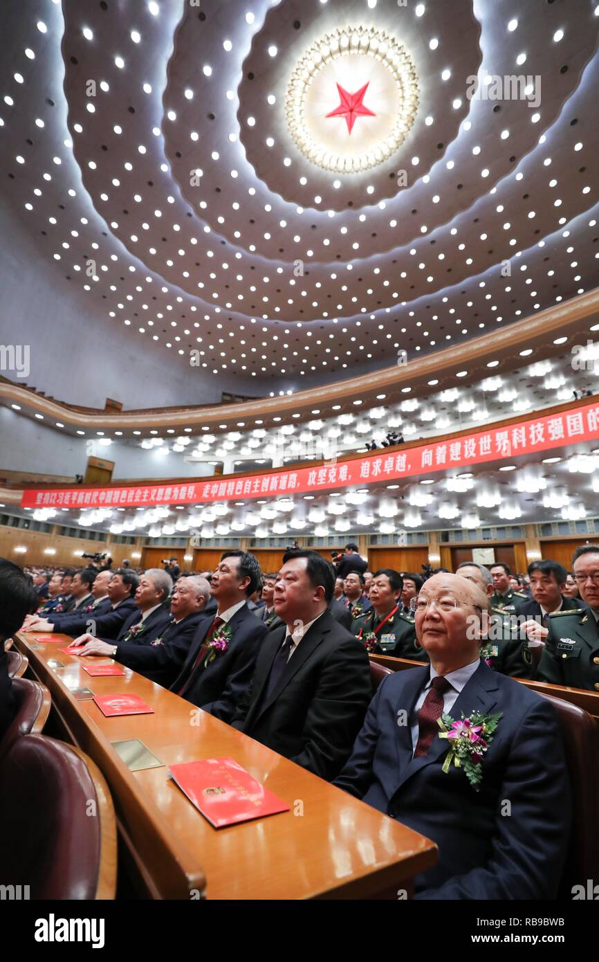 Beijing, China. 8th Jan, 2019. The National Science and Technology ...