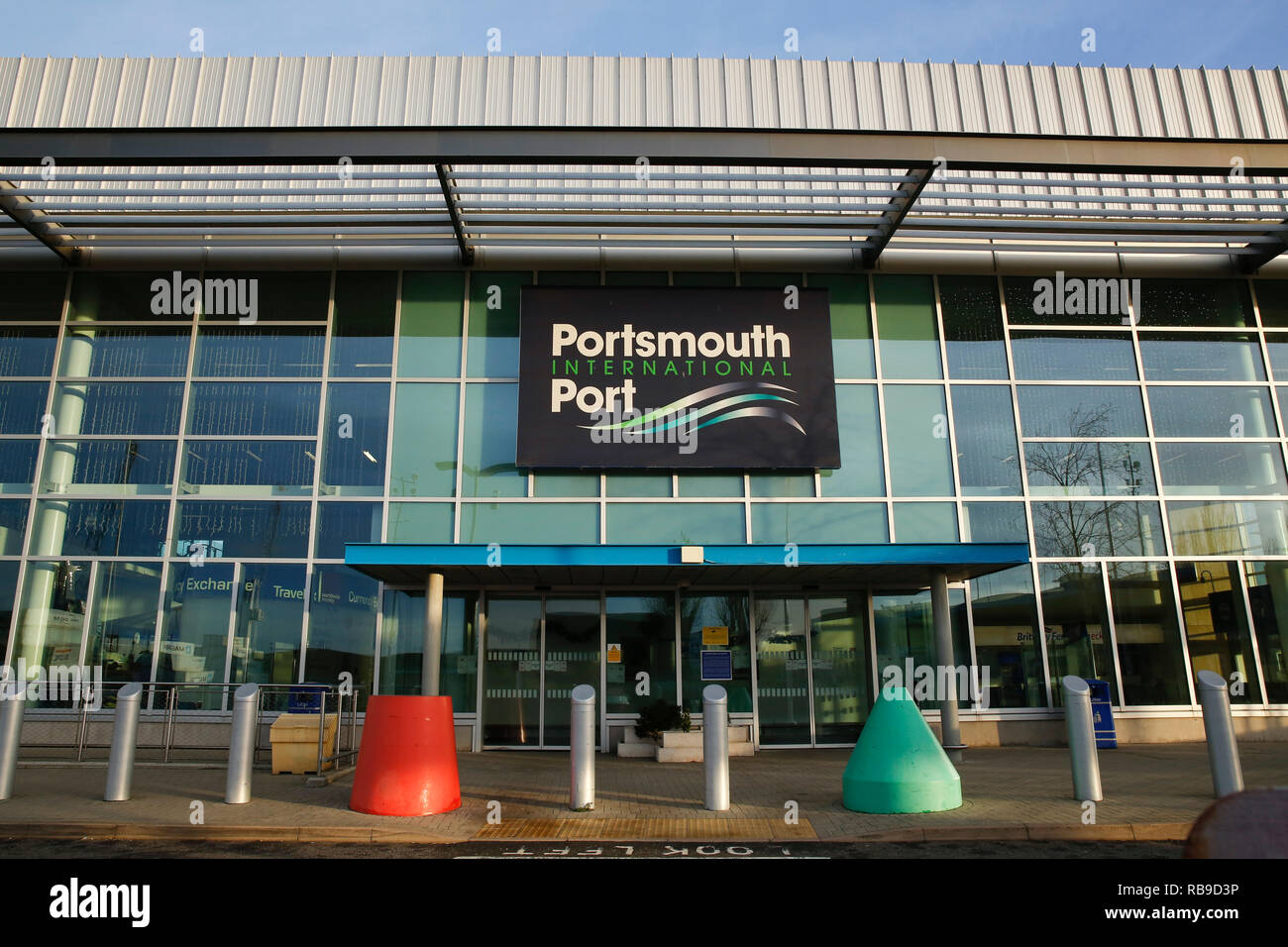 Portsmouth international port terminal building hi-res stock ...
