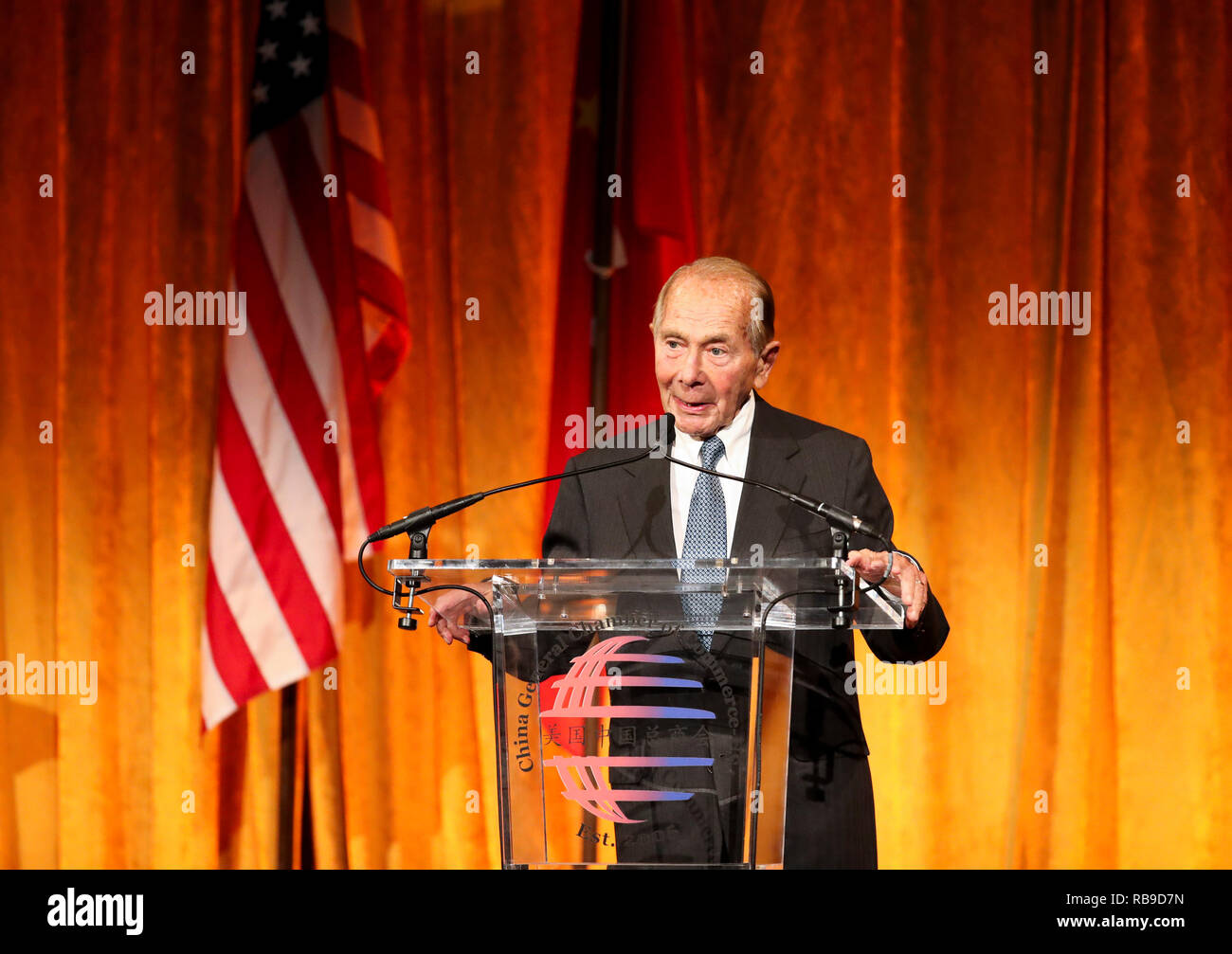 New York, USA. 7th Jan, 2019. Maurice R. Greenberg, former chairman and ...