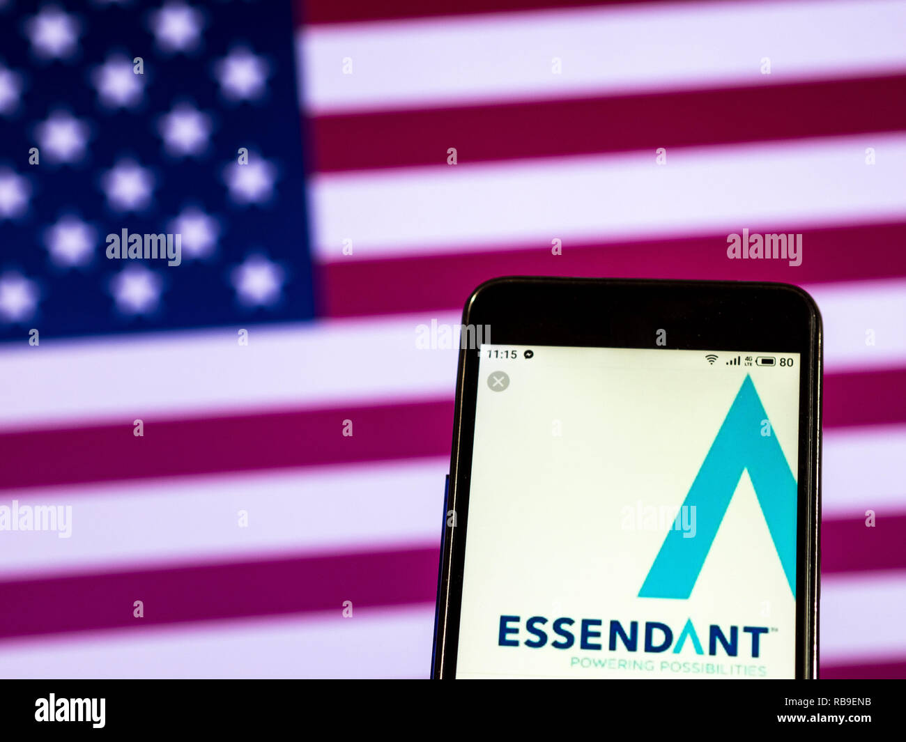 January 7, 2019 - Kiev, Ukraine - Essendant Furniture company logo seen ...