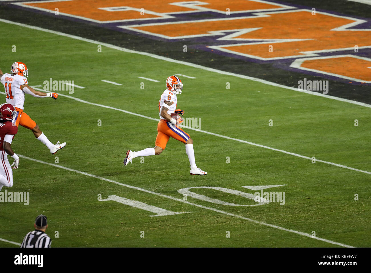 San Jose, CA. 07th Jan, 2019. Clemson Tigers cornerback A.J. Terrell #8 ...