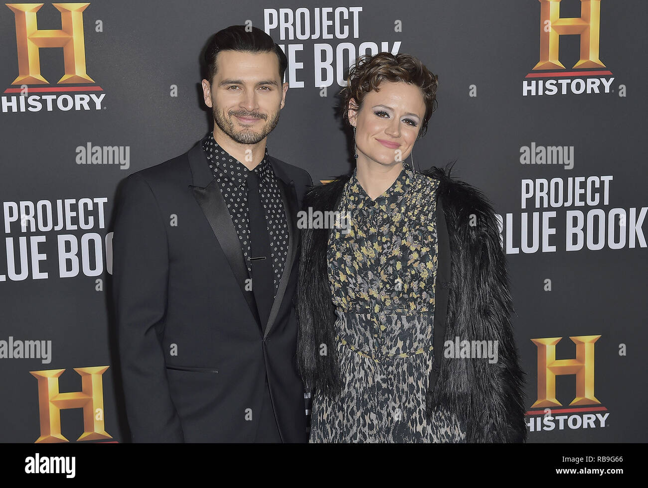 Los Angeles, California, USA. 3rd Jan, 2019. Michael Malarkey, Nadine ...
