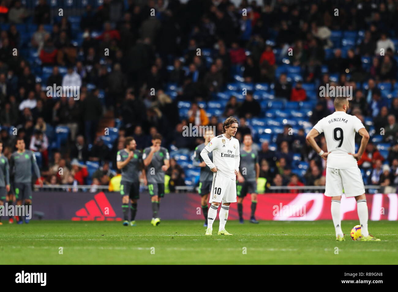 Madrid, Spain. 6th Jan, 2019. Real Madrid team players (Real) Football ...