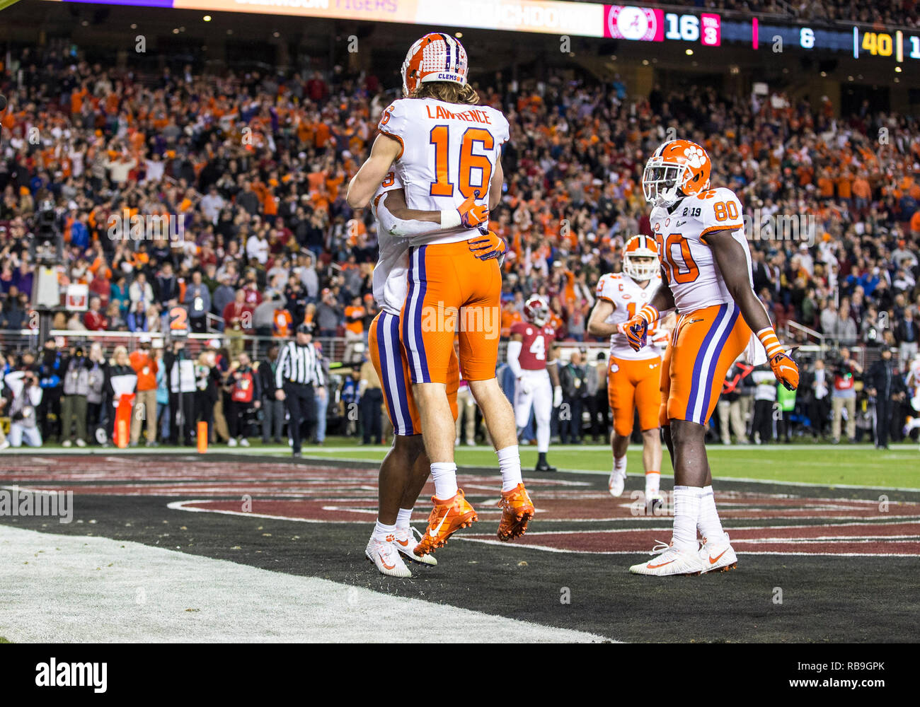 Santa Clara, California, USA. 07th Jan, 2019. Clemson running back ...