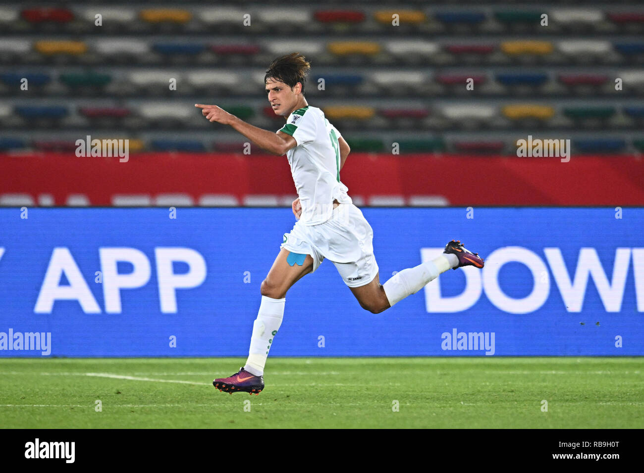 Abu Dhabi, United Arab Emirates. Credit: MATSUO. 8th Jan, 2019. Mohanad ...