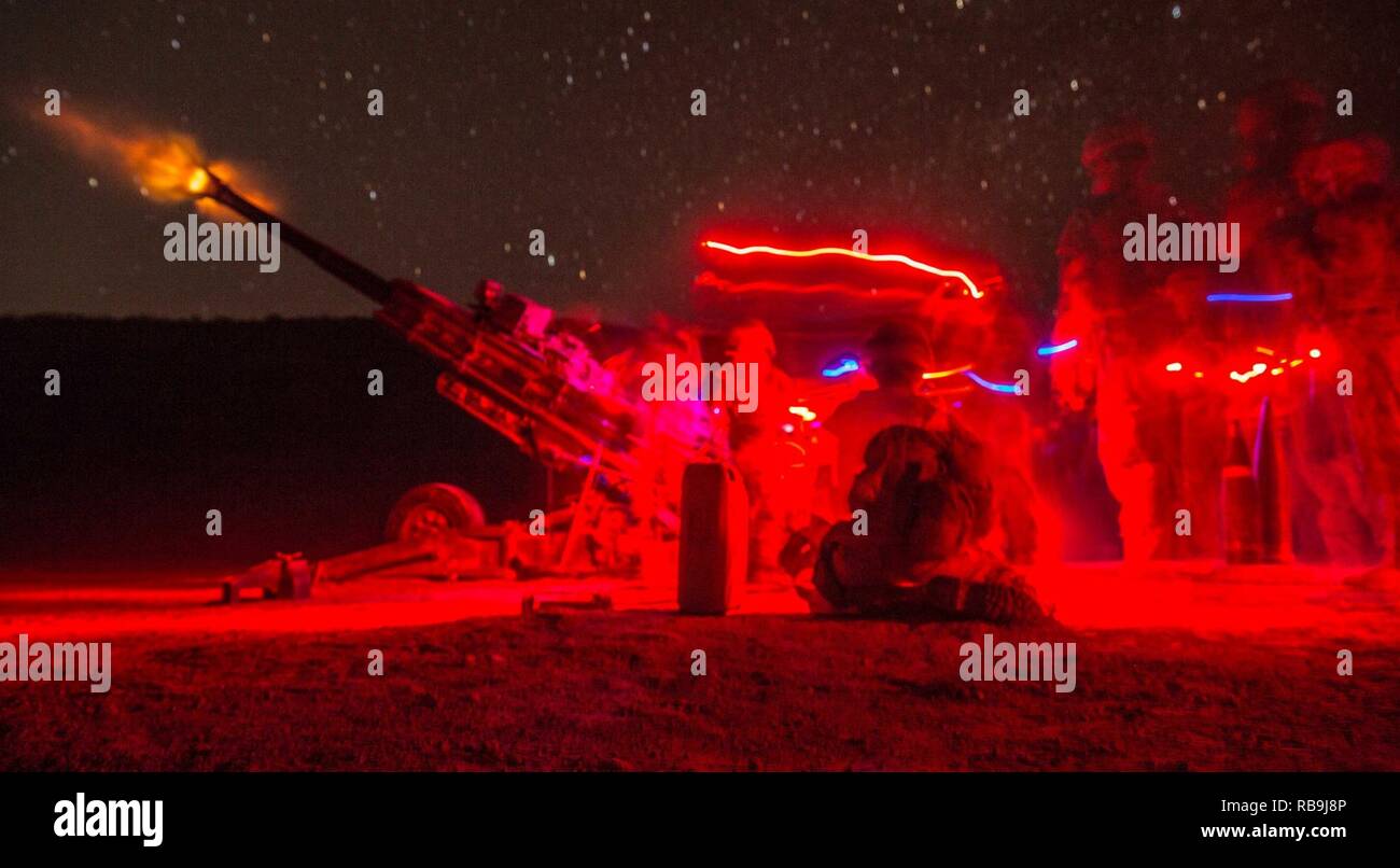 ARTA BEACH, Djibouti (Dec. 18, 2016) U.S. Marines with Alpha Battery ...