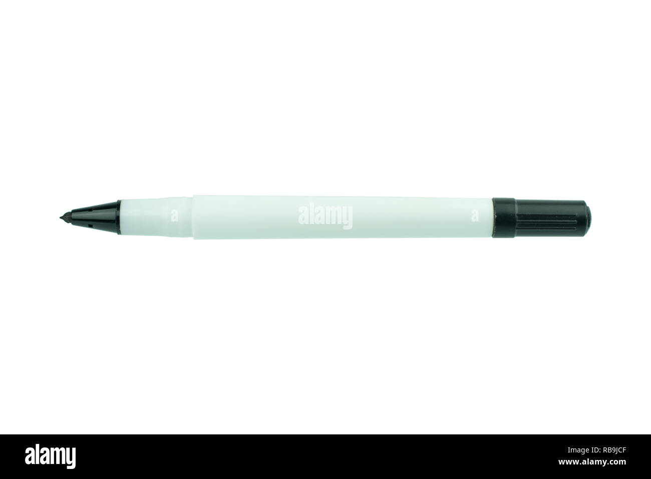 Blank White Plastic Pens Stock Photo - Alamy