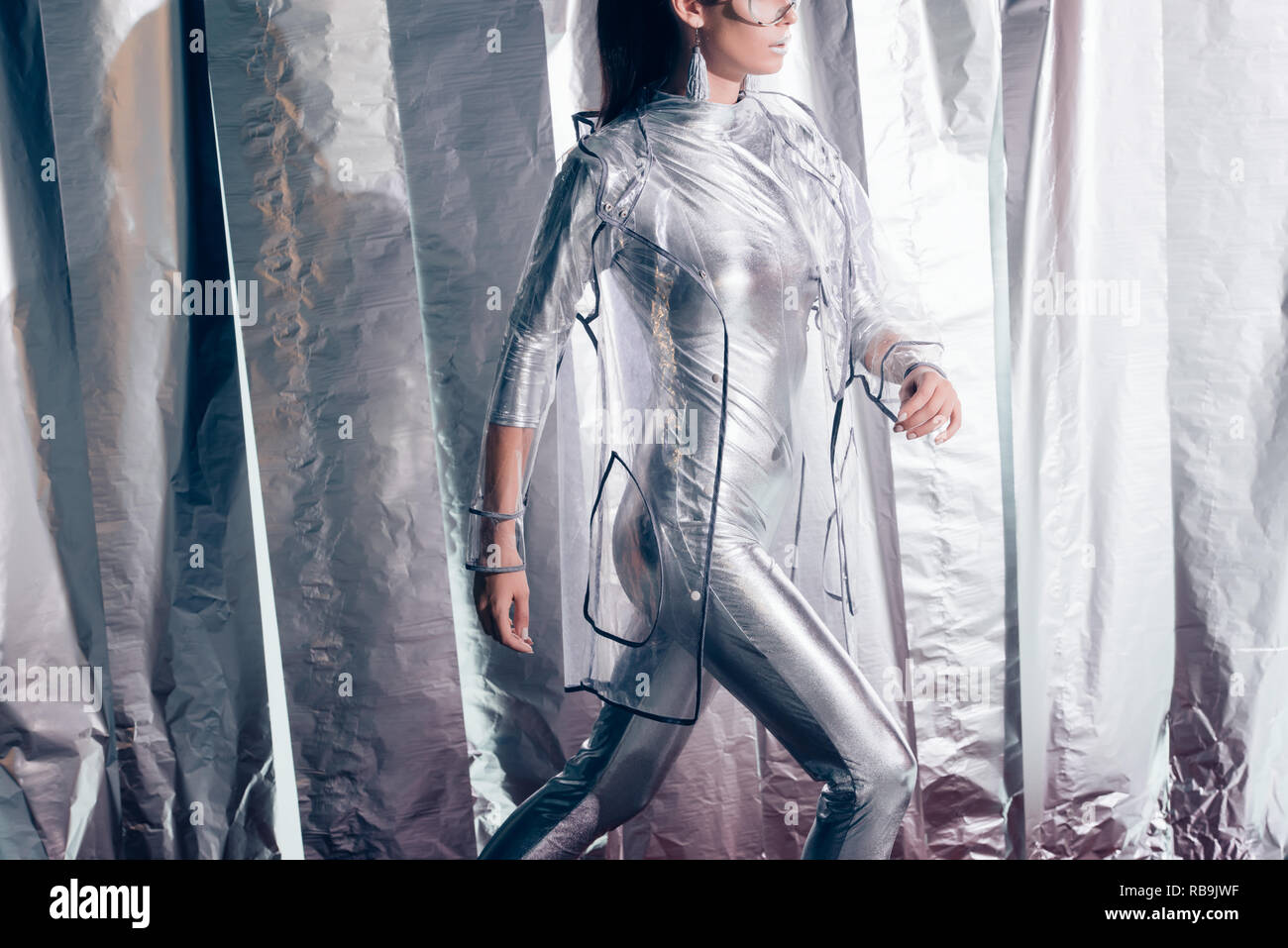 Silver Raincoat High Resolution Stock Photography and Images - Alamy