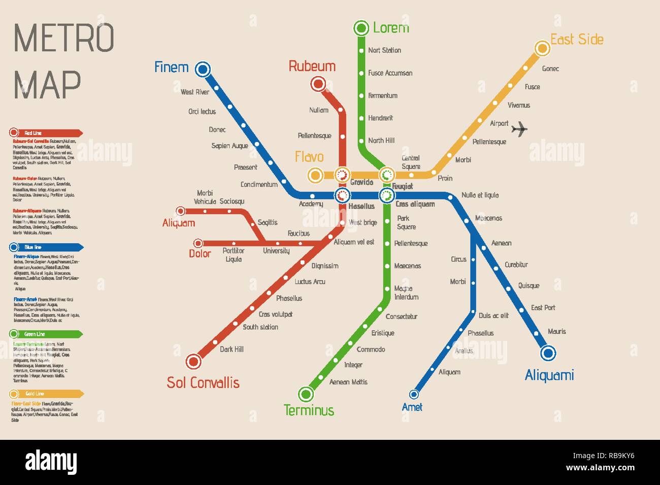Metro map hi-res stock photography and images - Alamy