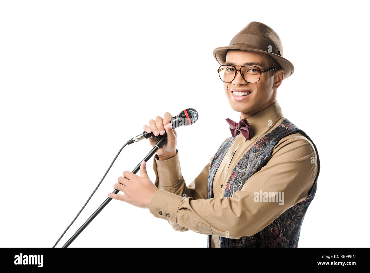 Singer with hat Cut Out Stock Images & Pictures - Alamy