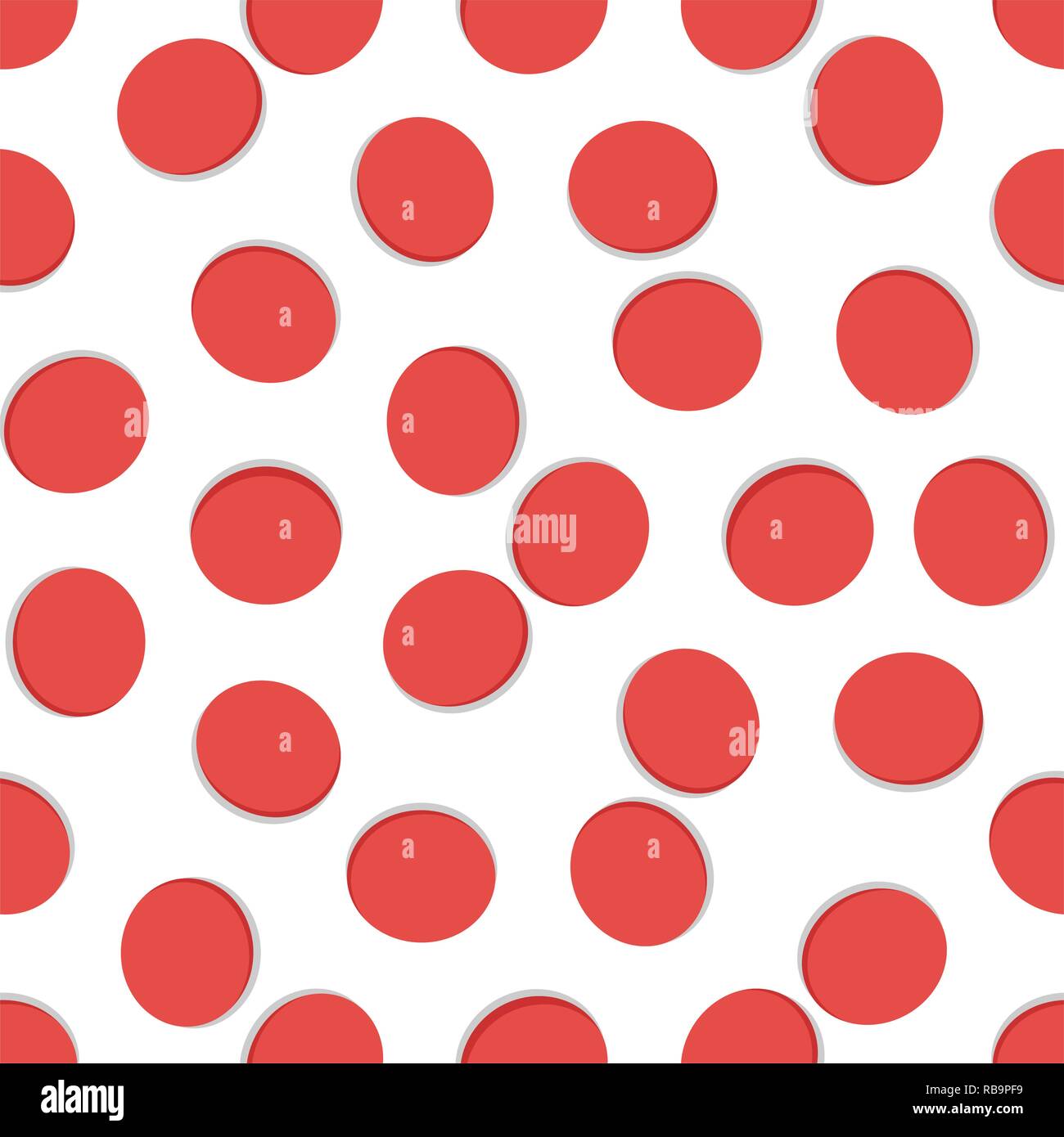 Seamless geometric pattern, red hole on white background, stripes ...