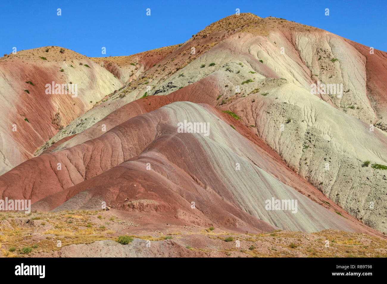 The most beautiful colorful mountains similar to eastern spices in ...