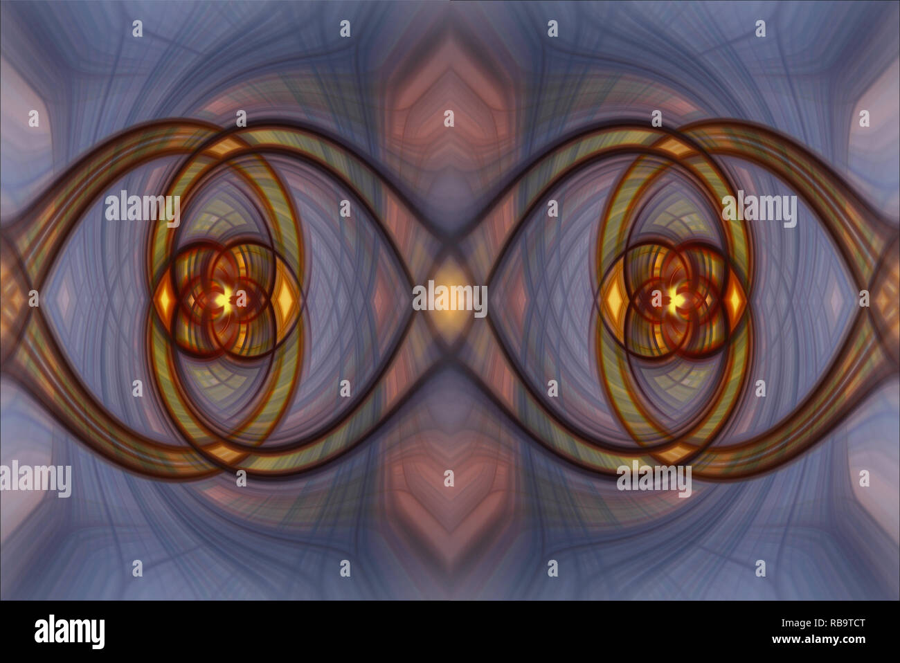 Colored twirl background Desktop texture with eye and curves double ...