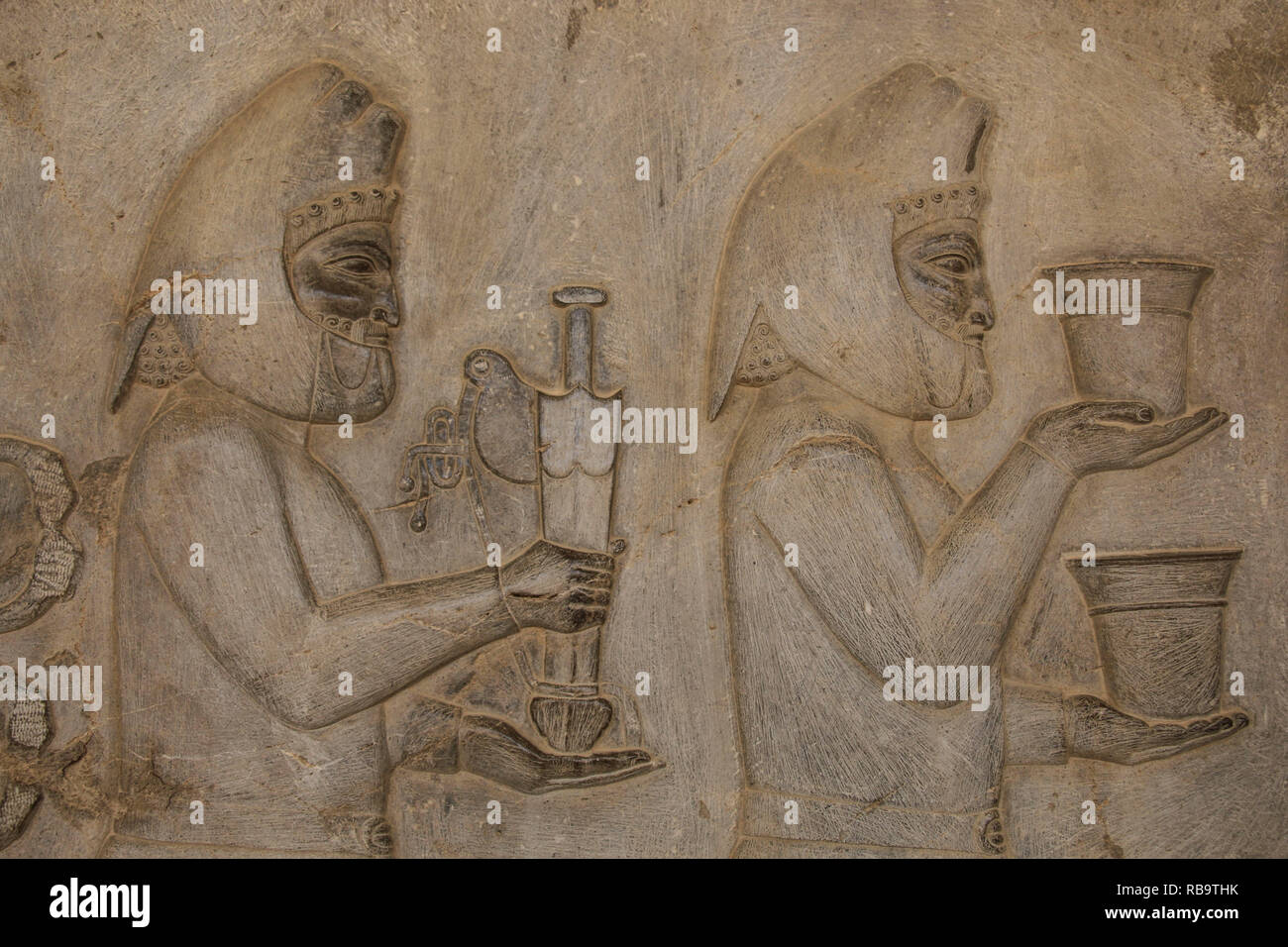 Bas-relief depicts ambassadors, bearing gifts to the king. Ancient ...