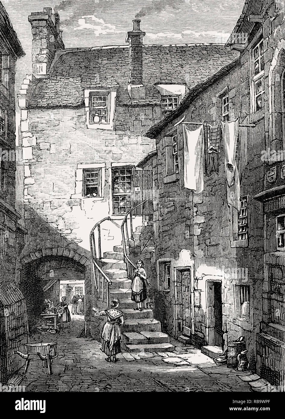 Edinburgh market 18th century hi-res stock photography and images - Alamy