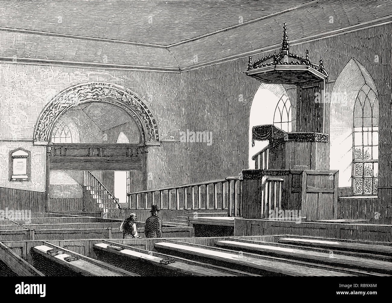 Duddingston Kirk, Duddingston Village, Edinburgh, Scotland, 19th ...