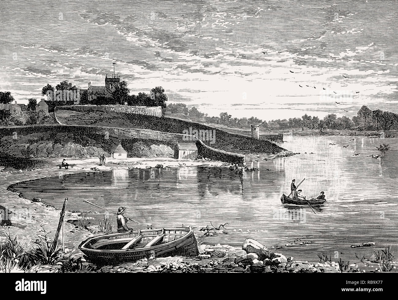 Duddingston Loch, Duddingston Village, Edinburgh, Scotland, 19th ...