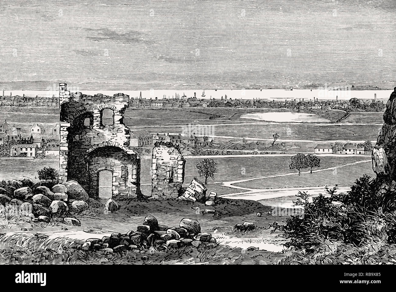 Saint Anthony's Chapel, Edinburgh, Scotland, 18th century Stock Photo ...