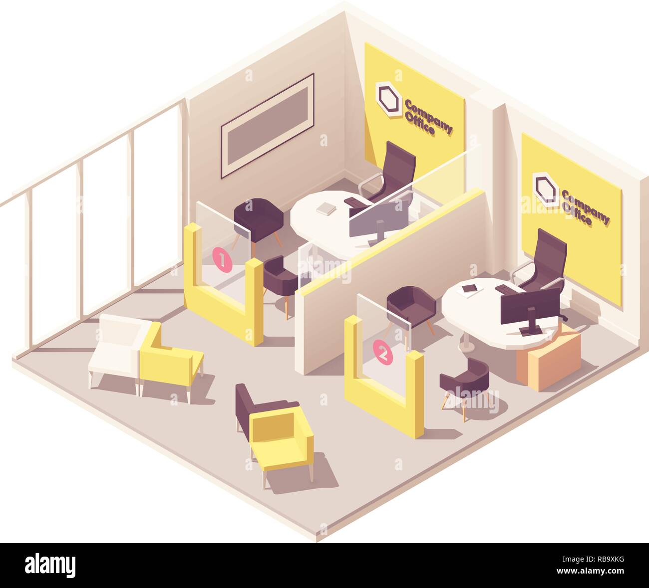 Customer support vector isometric Stock Vector Images - Alamy