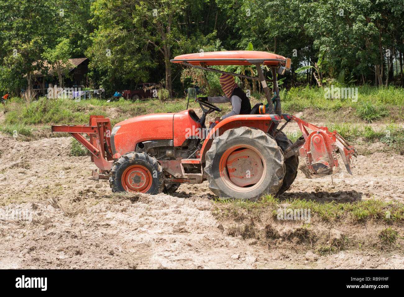 Farmer tractor prepare land hi-res stock photography and images - Alamy