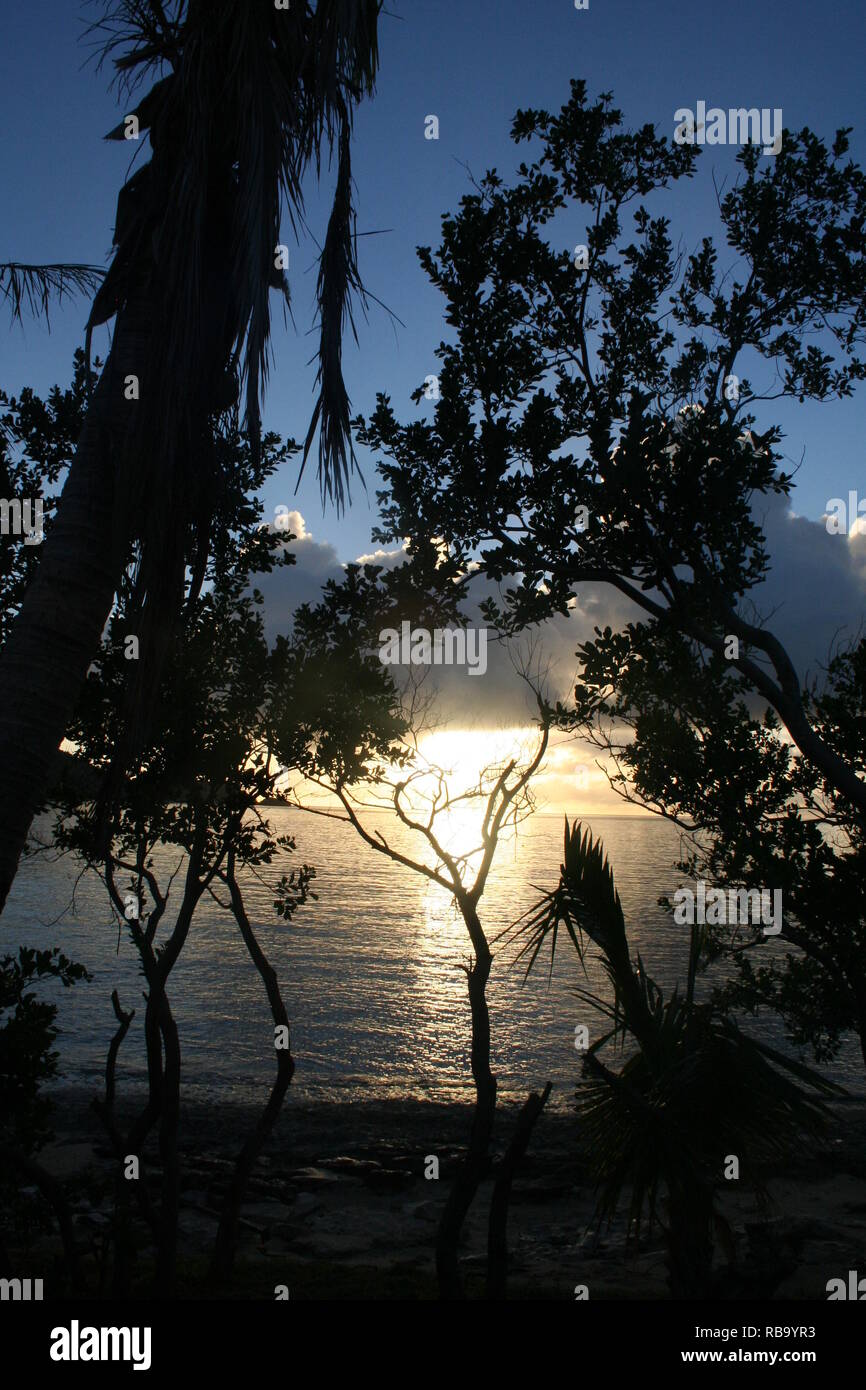 sunset on Fiji Stock Photo - Alamy