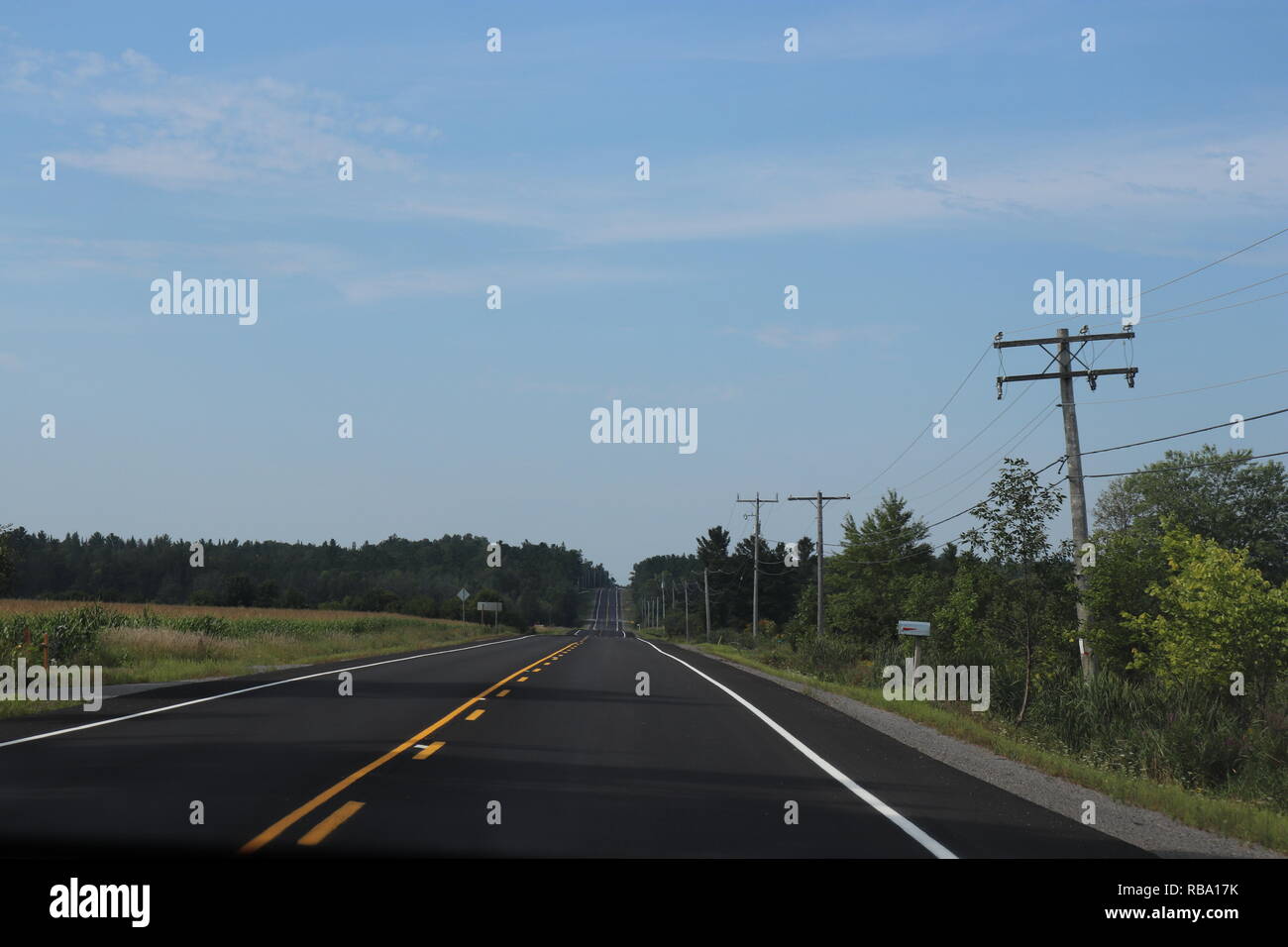 Beautiful & scenic countryside road. Natural Beauty. No filters Stock ...