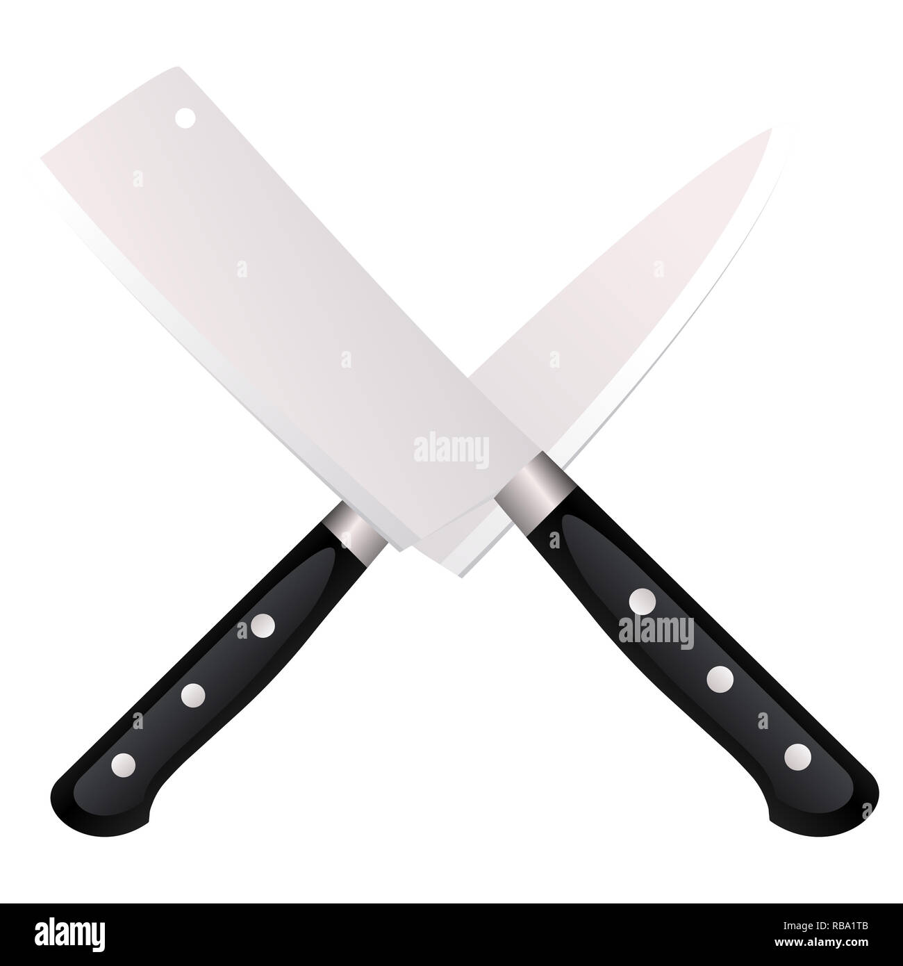 Crossed knives symbol hi-res stock photography and images - Alamy