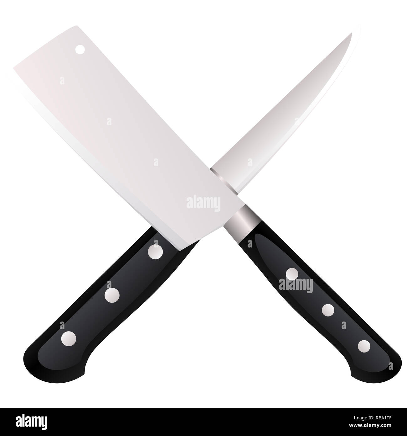 Chef Knives Crossed