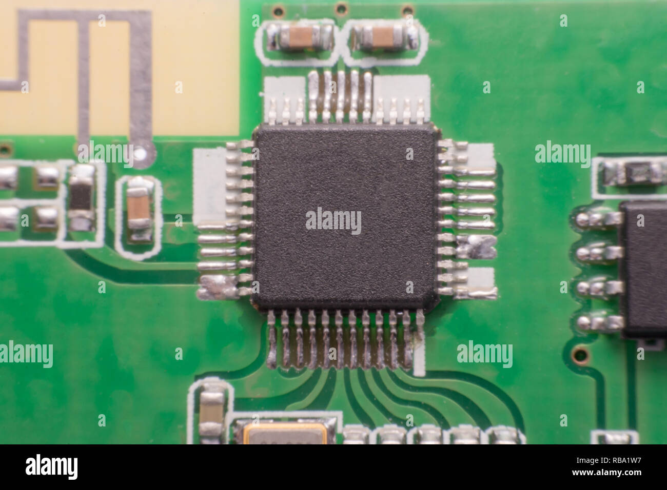 close up Electronic component on printed circuit board Stock Photo - Alamy