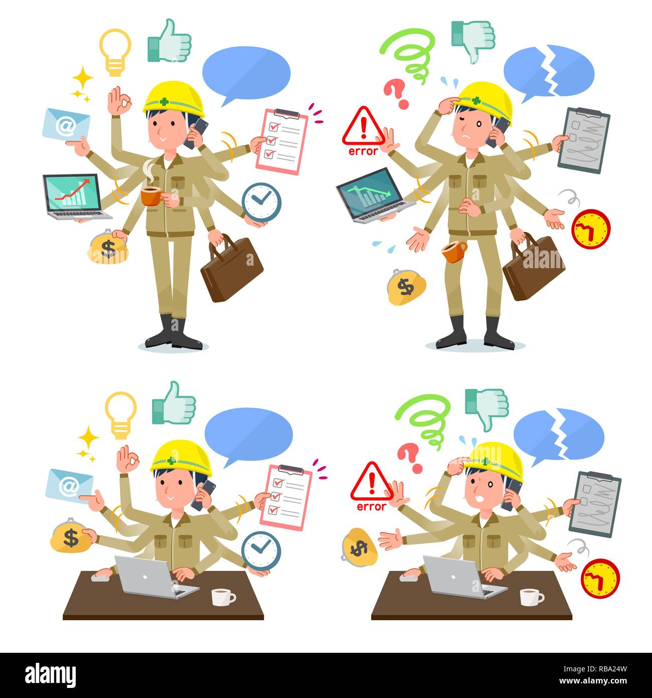 Multitasking engineer hi-res stock photography and images - Alamy