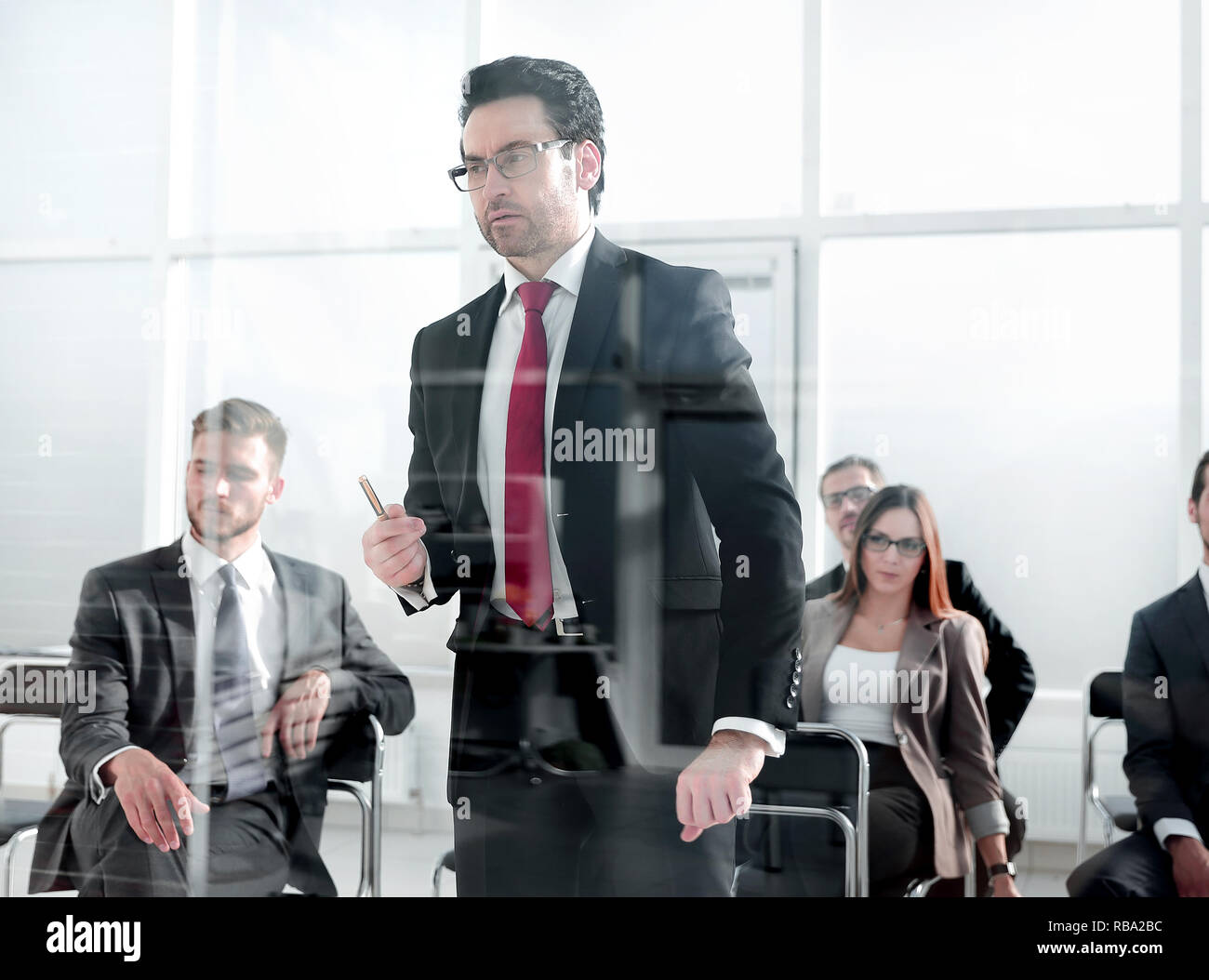 Annoyed caucasian man businessman talking hi-res stock photography and ...