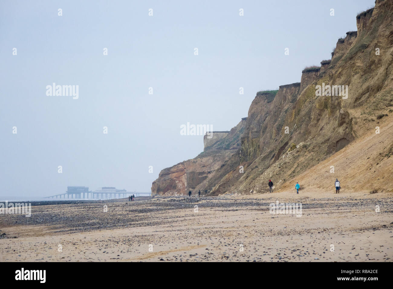 Cromer East Runton Beach Cliffs Stock Photo - Alamy