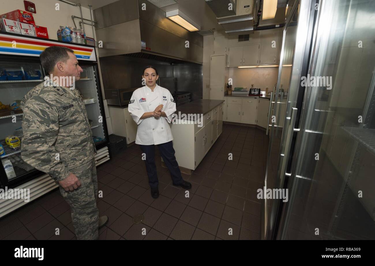 Senior Airman Alexandra Ayub, 90th Force Support Squadron missile chef ...