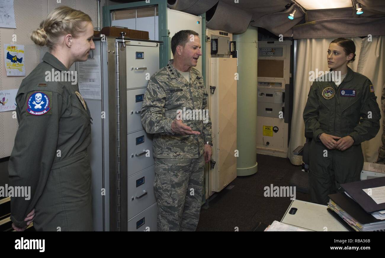 Air Force Chief of Staff Gen. David L. Goldfein receives a tour of the ...