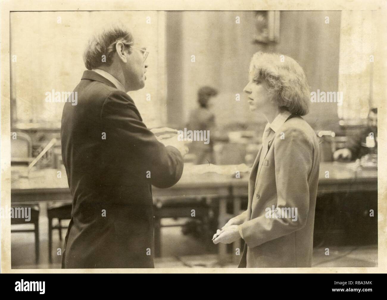 Press 1983-1987 - Peter McPherson interactions at ceremony Stock Photo ...