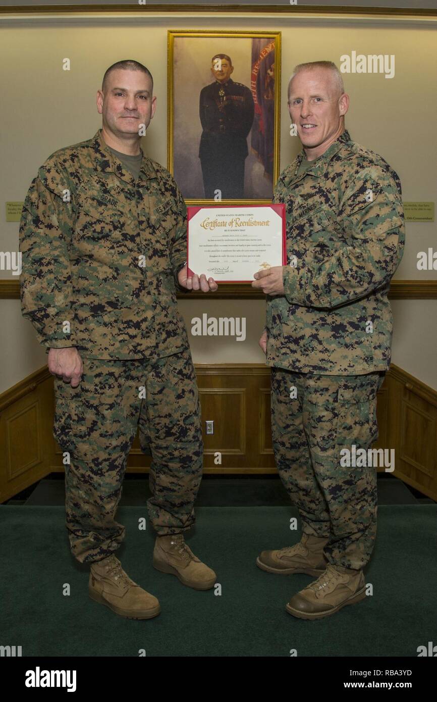 U.S. Marine Corps Brig. Gen. Thomas D. Weidley, left, commanding ...