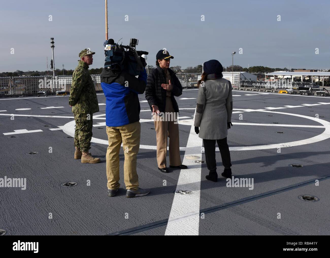 VIRGINIA BEACH, Va. (December 20, 2016) Capt. Susan Orsini, the ship's ...
