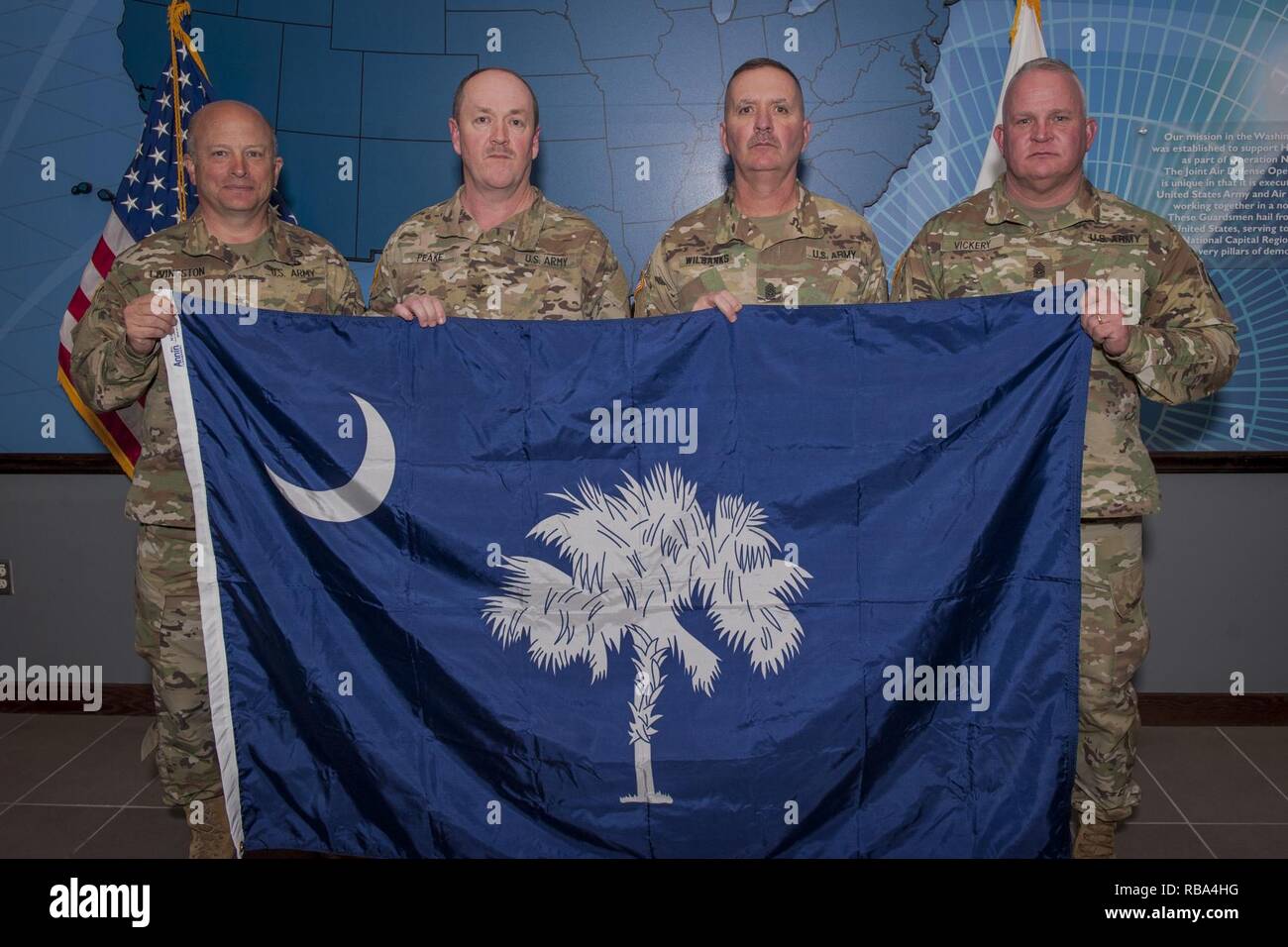 (L-R) U.S. Army Maj. Gen. Robert E. Livingston, Jr., the adjutant ...