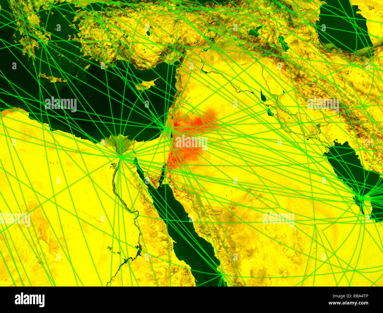 Jordan digital map hi-res stock photography and images - Alamy