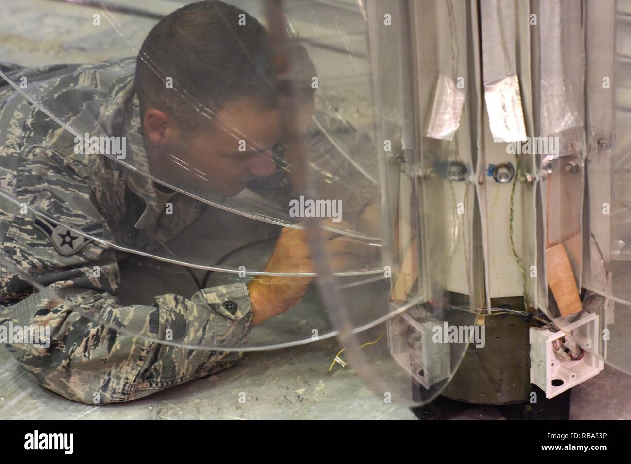 U.S. Air Force Airman 1st Class Bryce Armstrong, an electrical systems ...