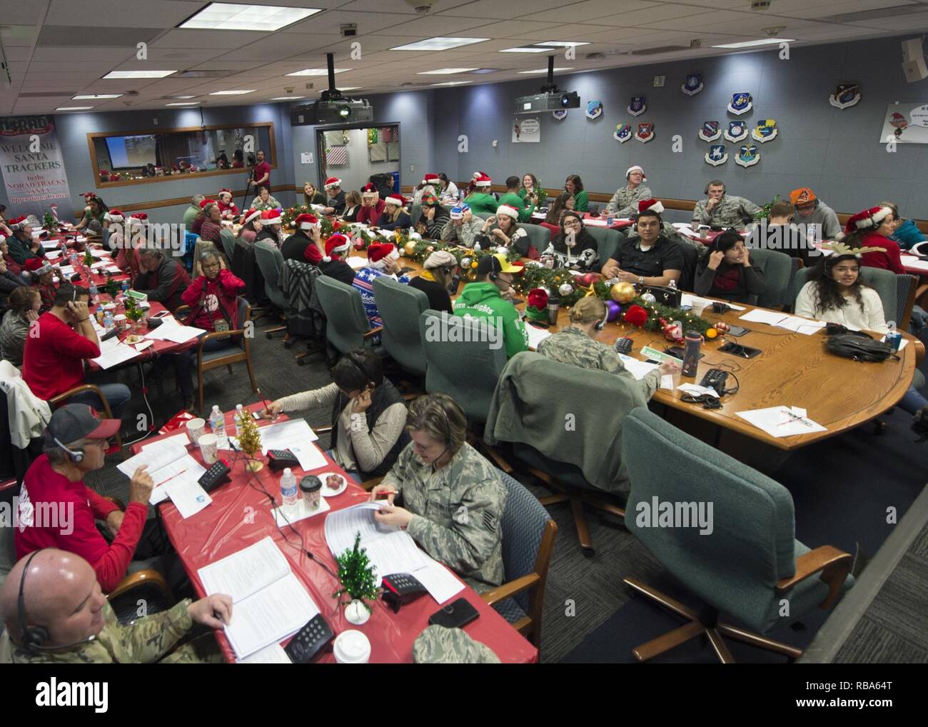 A photo of the 2016 NORAD Tracks Santa Operations Center on Peterson ...