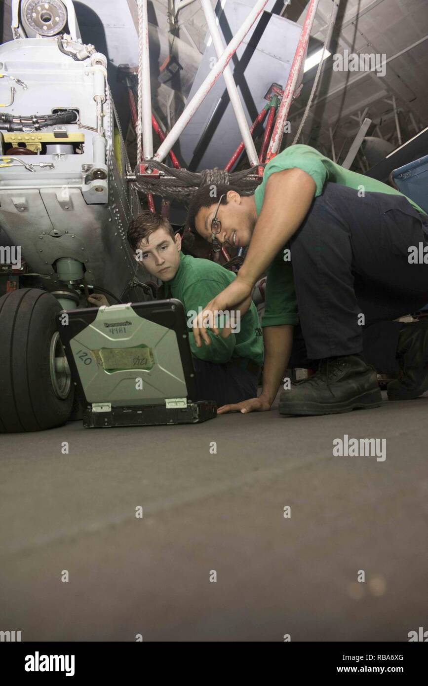 ATLANTIC OCEAN (Dec. 27, 2016) Aviation Structural Mechanic Airman ...
